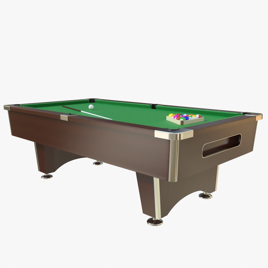Realistic pool table 3D model - TurboSquid 1197790