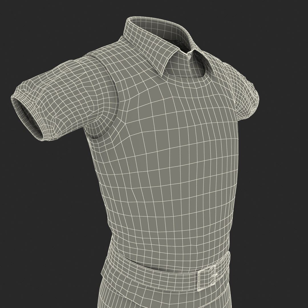 3d model of school uniform