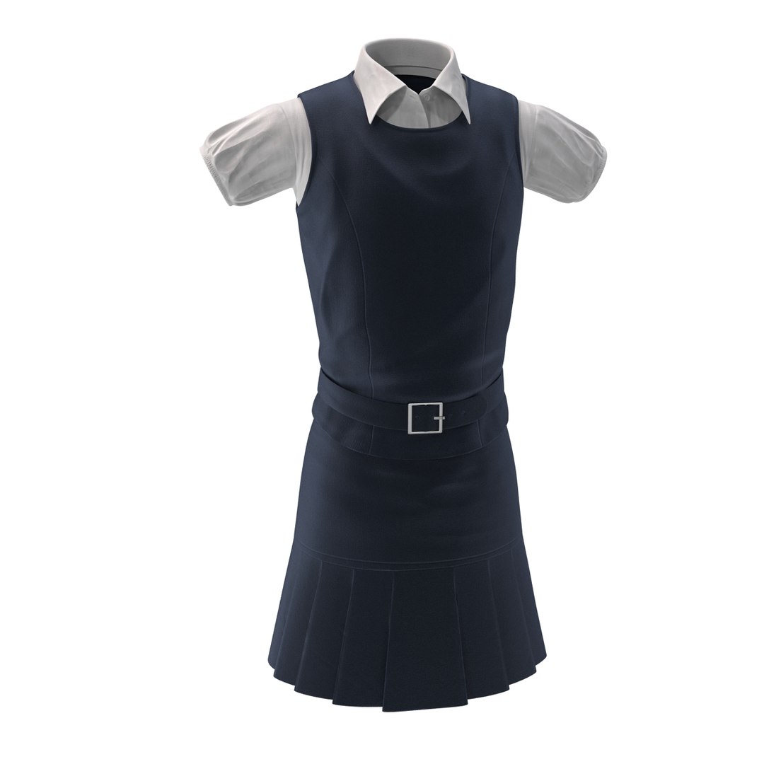 3d Model Of School Uniform