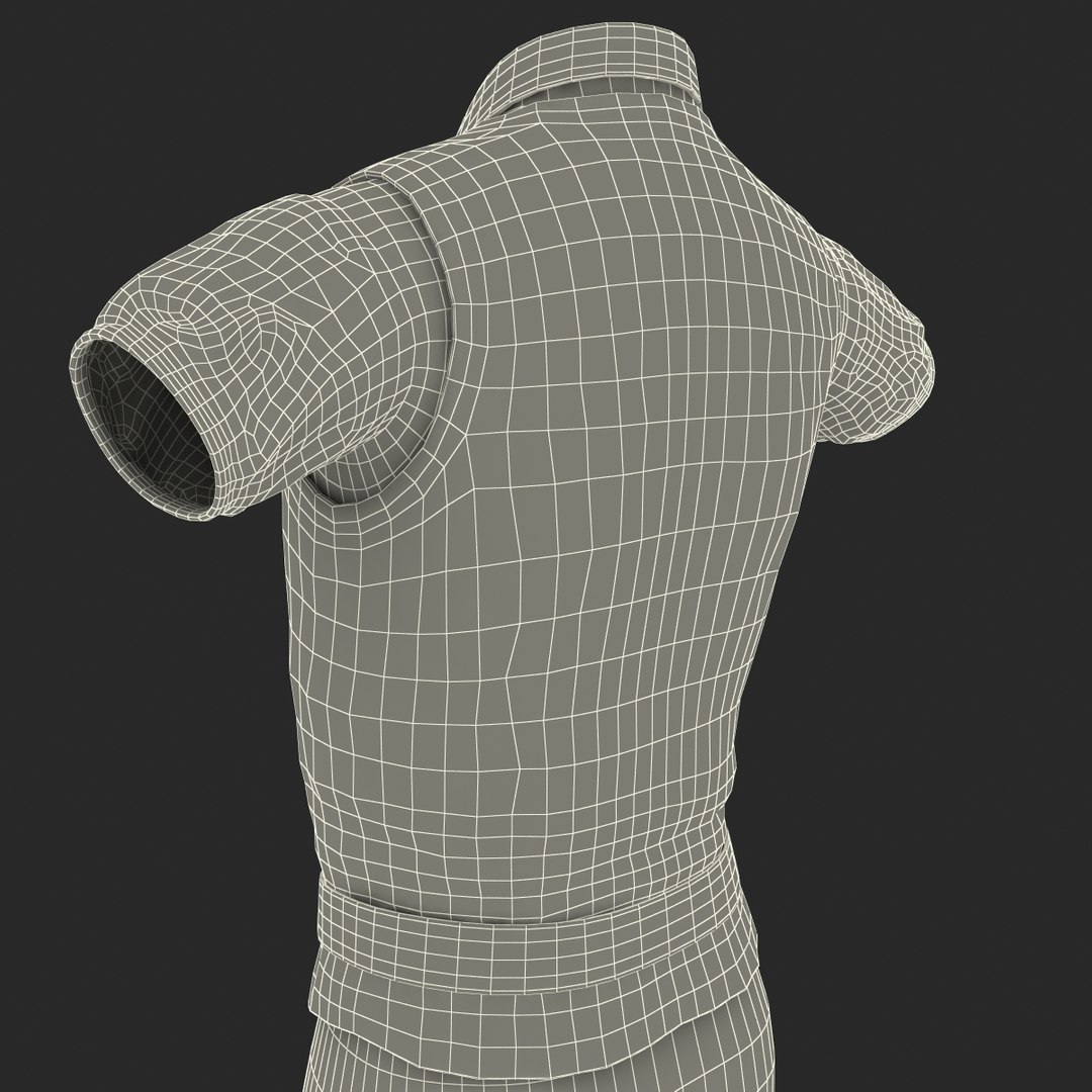 3d model of school uniform
