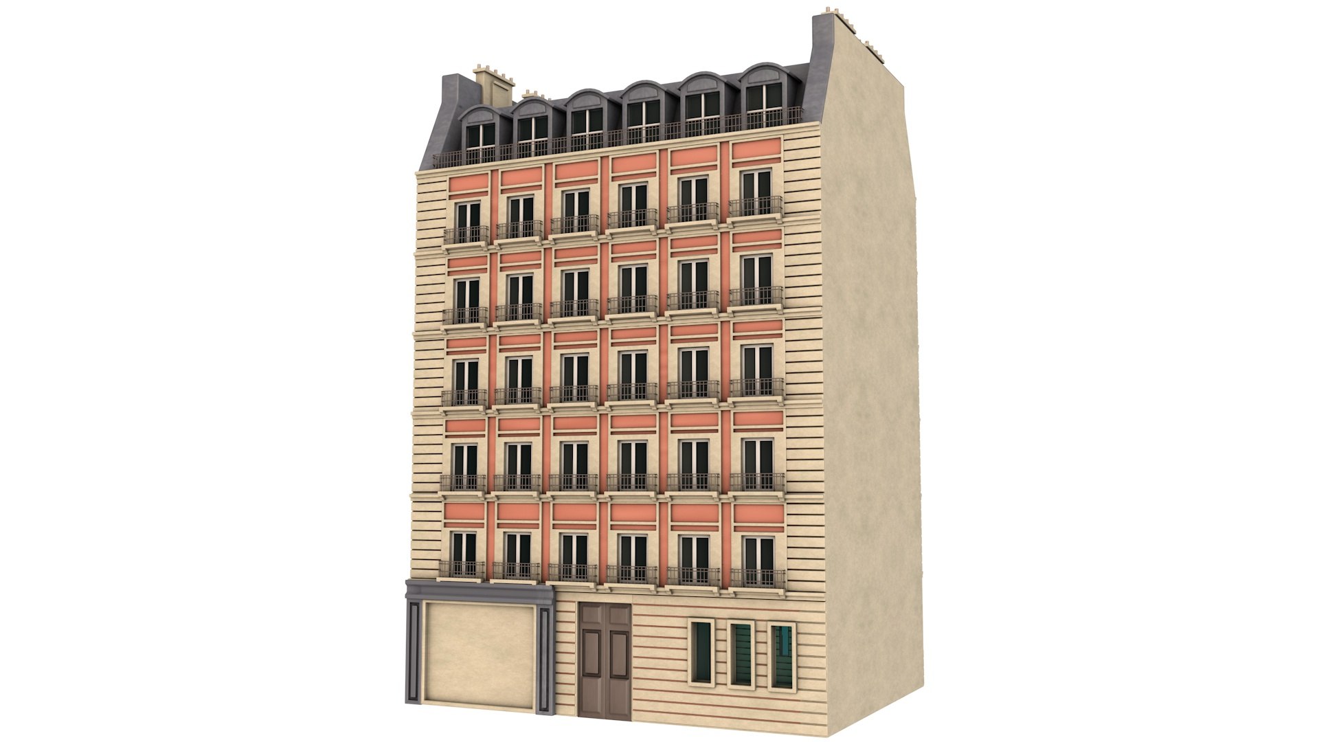 3D Paris Building Model - TurboSquid 2340996