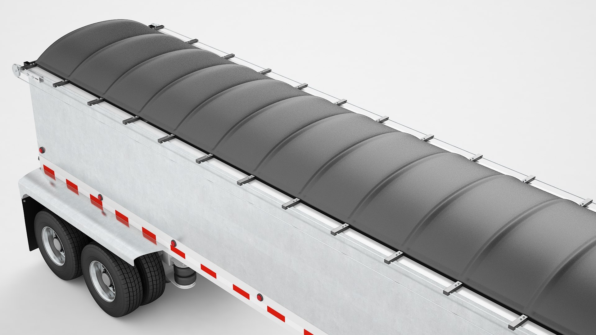 3D Generic Semi Truck End Dump Trailer 03 model - TurboSquid 2067430