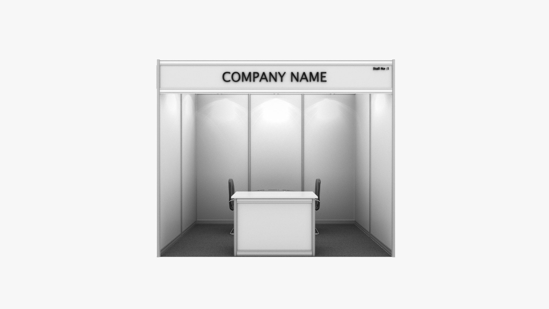 Octanorm System Booth - 6 SqmBooth Model - TurboSquid 2148526