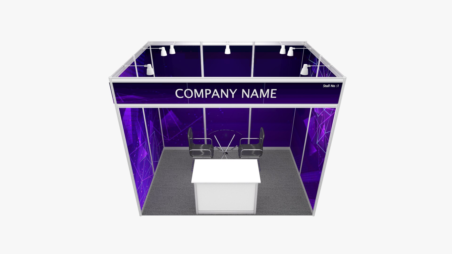 Octanorm System Booth - 6 SqmBooth Model - TurboSquid 2148526