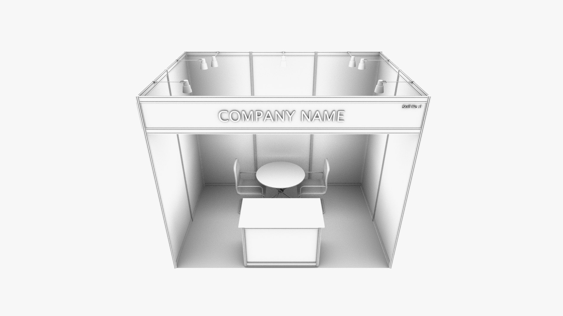 Octanorm System Booth - 6 SqmBooth Model - TurboSquid 2148526