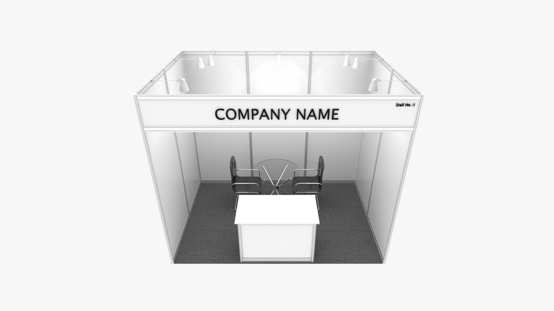 Octanorm System Booth - 6 SqmBooth Model - TurboSquid 2148526