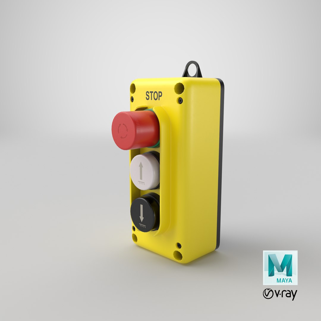 3D Control Station Buttons 01 Clean model - TurboSquid 1883263