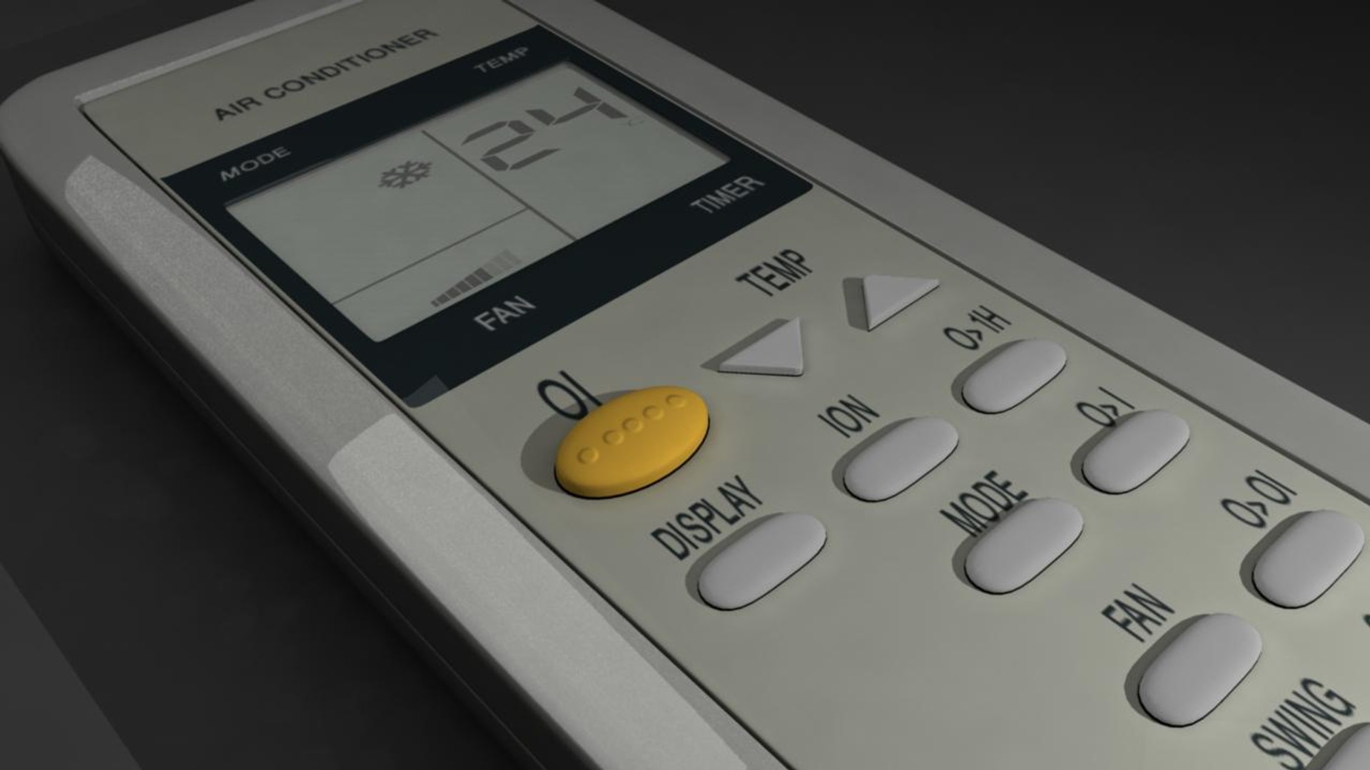 3d model air condition remote control