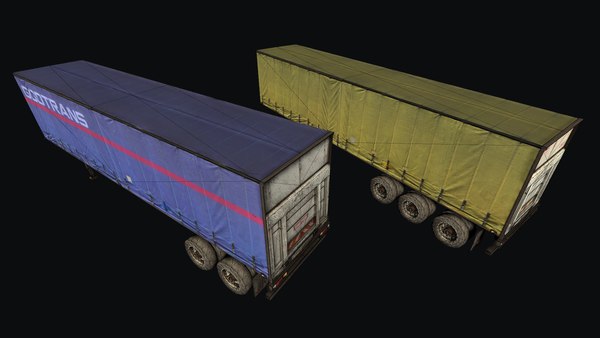 3D Trailer Low-poly game ready 3D model - TurboSquid 1723913