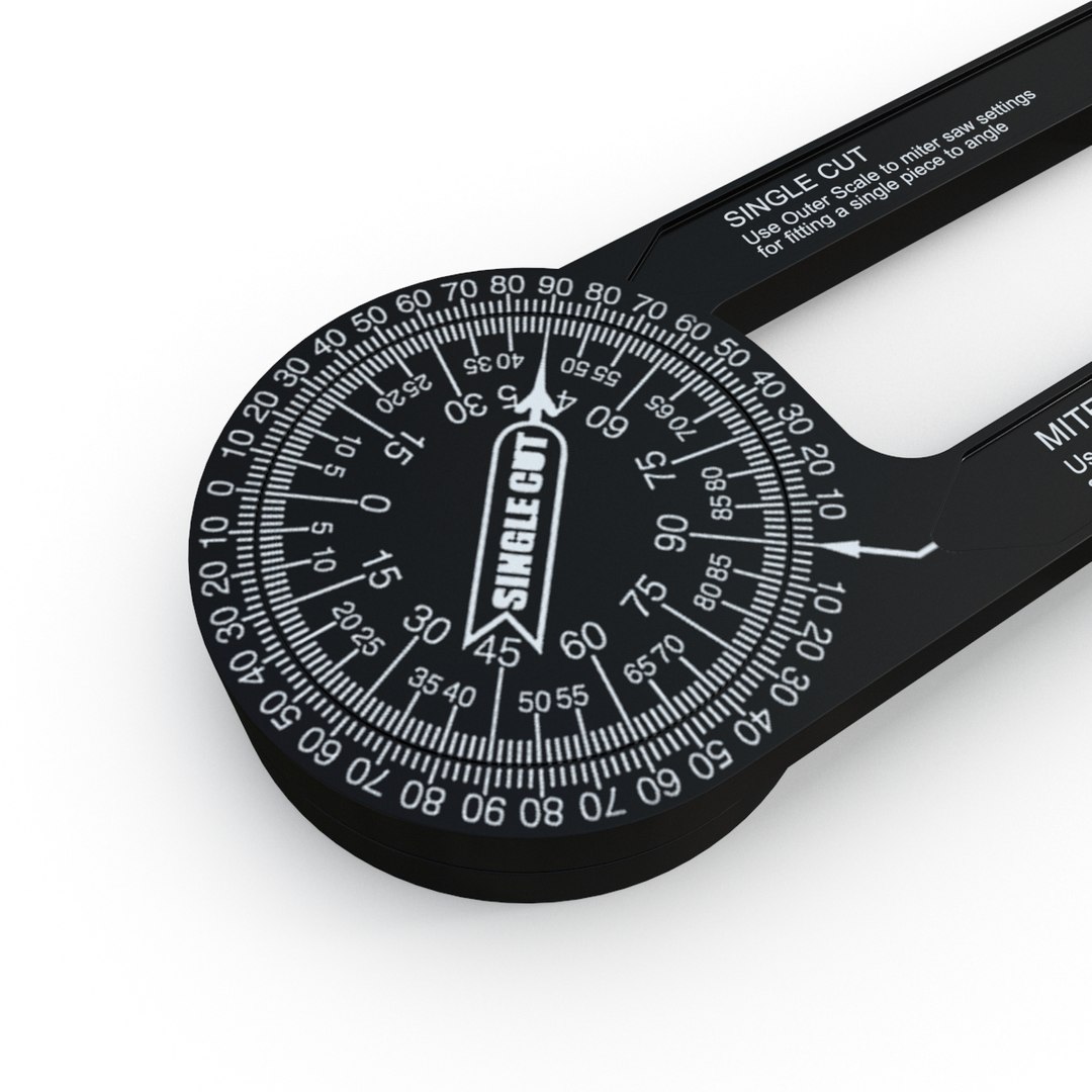 3D Miter Saw Protractor PBR Model - TurboSquid 1795256