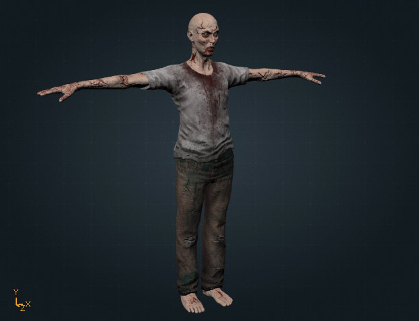 Zombie Character Collection Model - TurboSquid 2001076