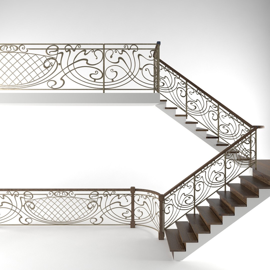 3d Railing Model