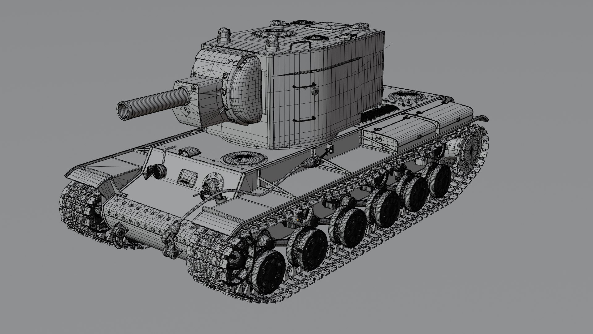 Tank Kv-2 Model - TurboSquid 2151256