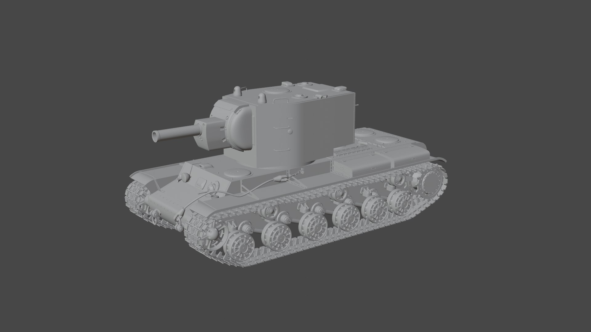 Tank Kv-2 Model - TurboSquid 2151256