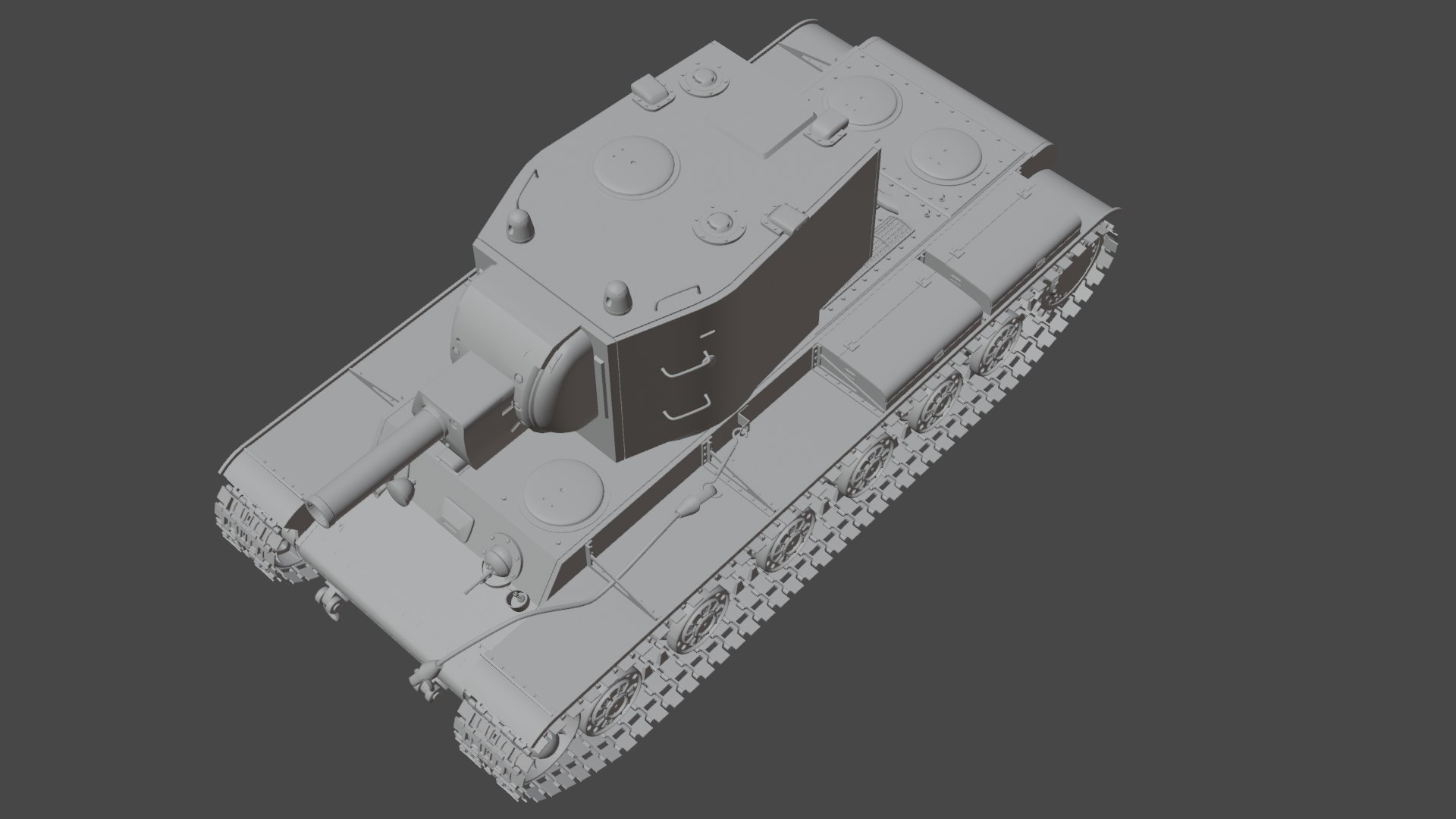 Tank Kv-2 Model - TurboSquid 2151256