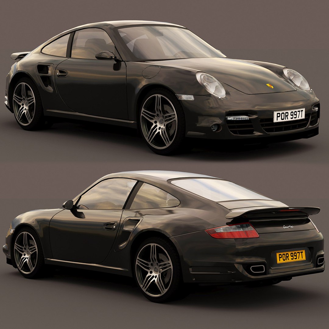 3D Porsche 997 Turbo 2007 - TurboSquid 2292322