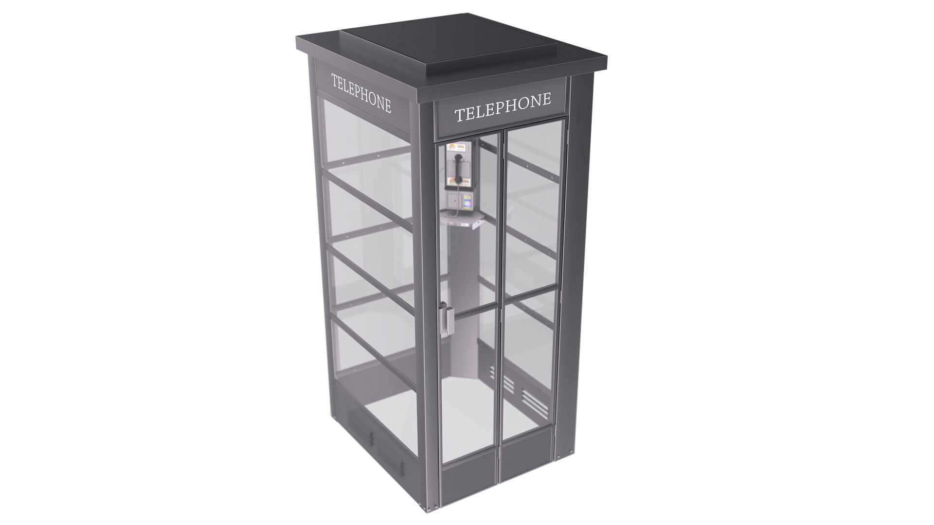 3D Model Phone Booth - TurboSquid 1897515