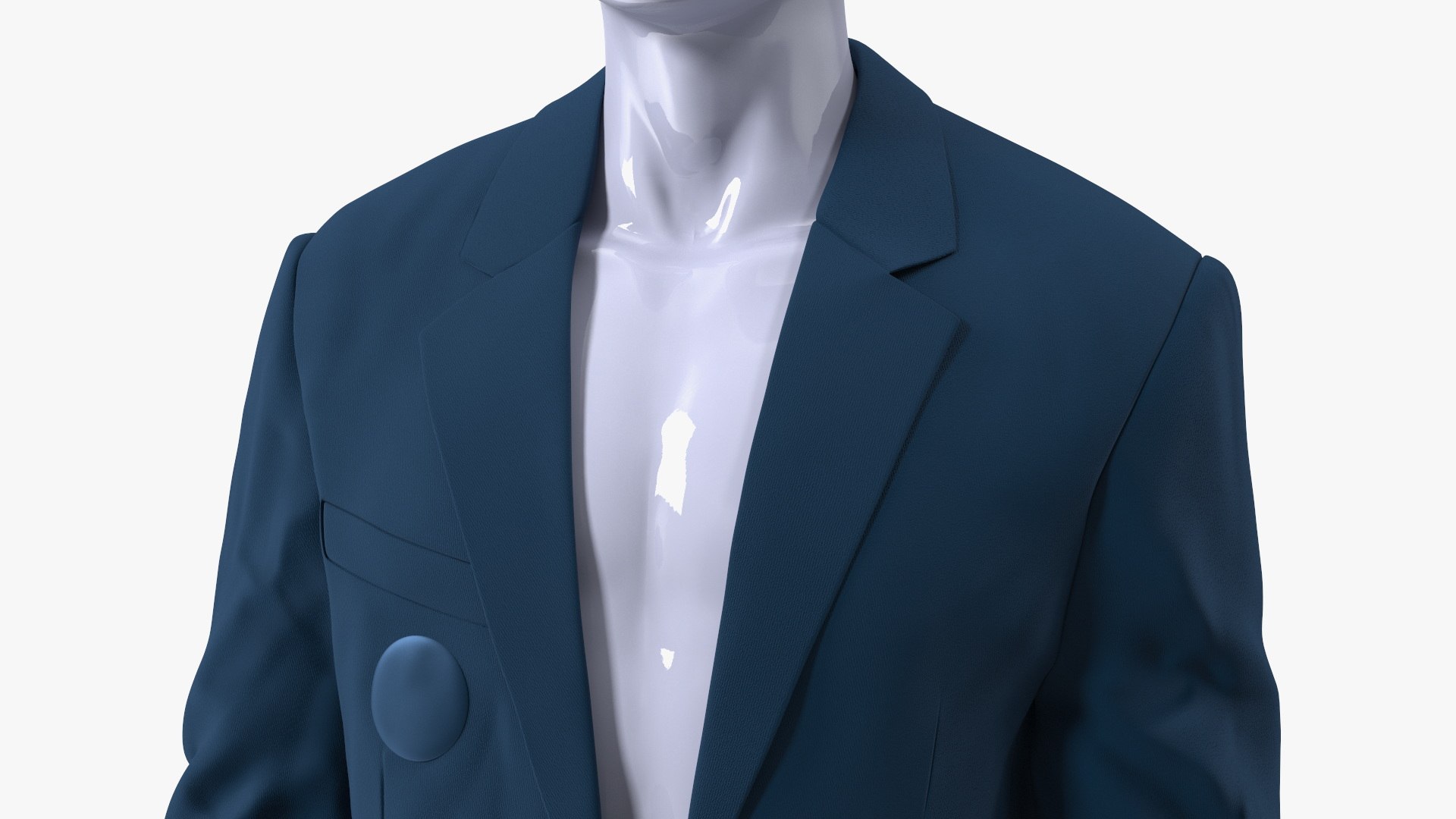 3D model Blue Jacket on Mannequin - TurboSquid 2035545