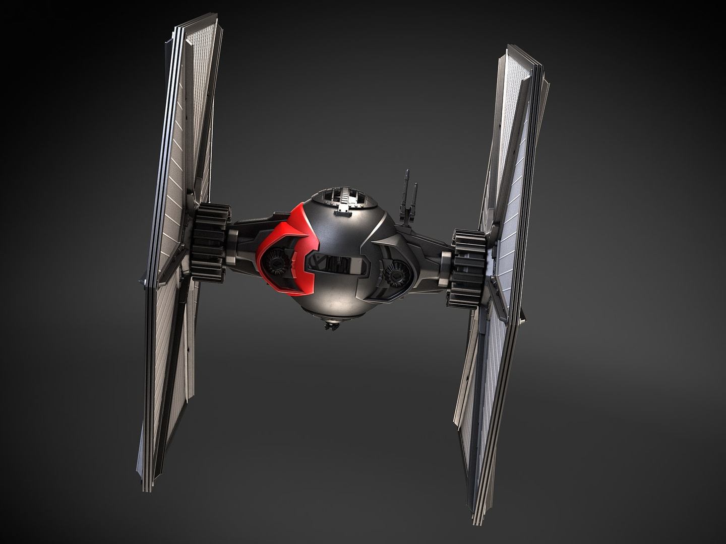 3d star wars tie fighter model