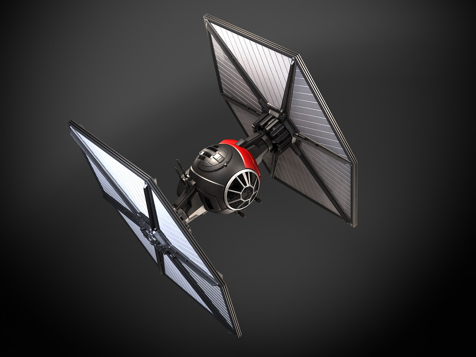 3d star wars tie fighter model