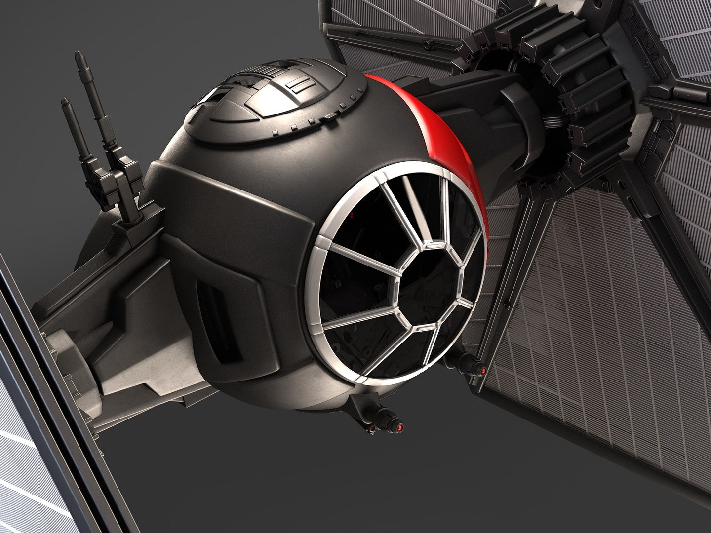 3d Star Wars Tie Fighter Model
