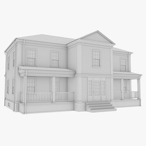 Colonial House 3D Models for Download | TurboSquid