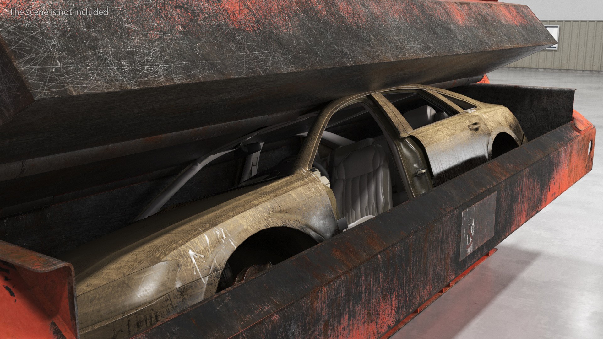 Hydraulic Portable Metal Baler With Scrap Car Rigged 3D - TurboSquid ...