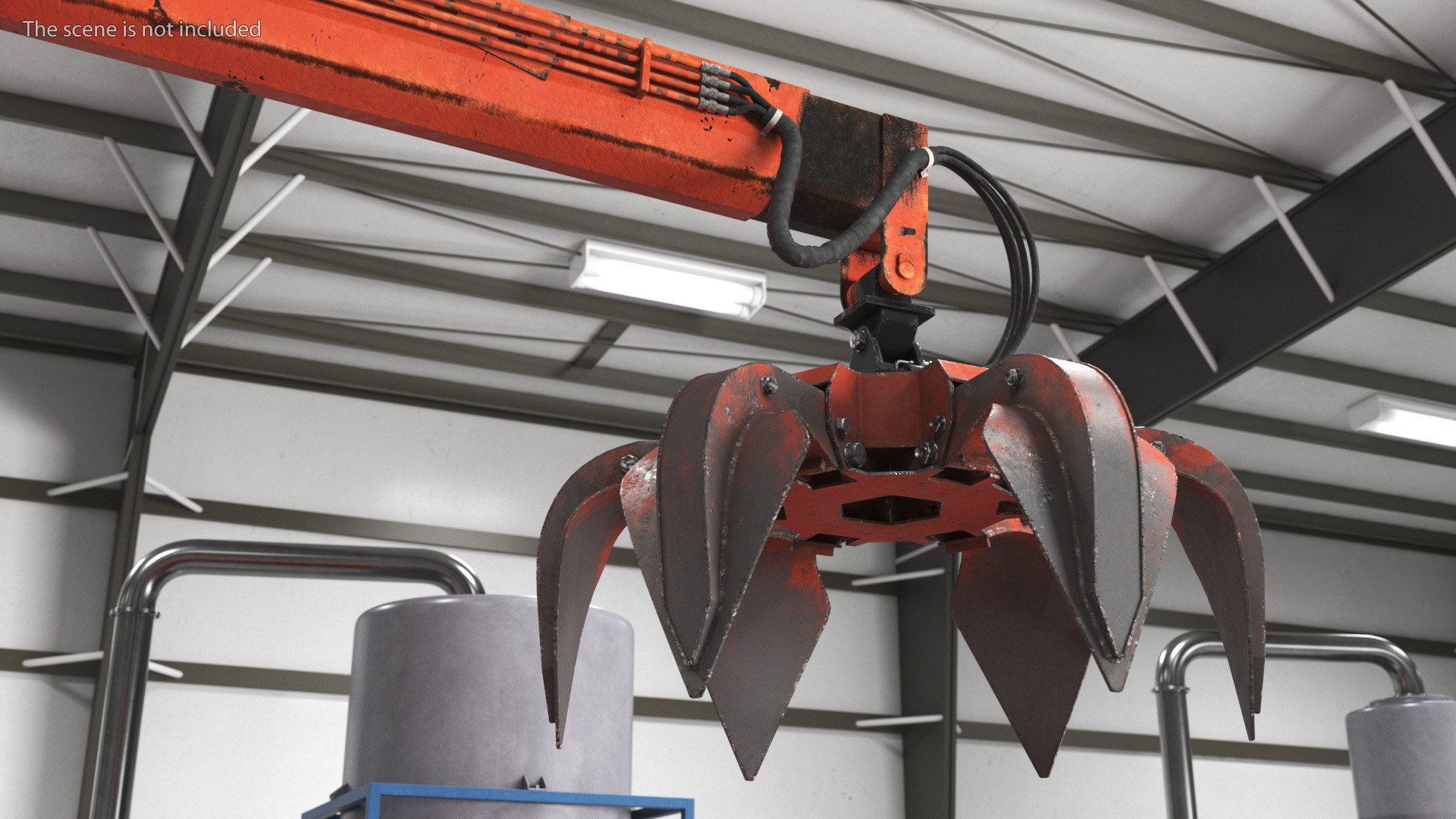 Hydraulic Portable Metal Baler With Scrap Car Rigged 3D - TurboSquid ...