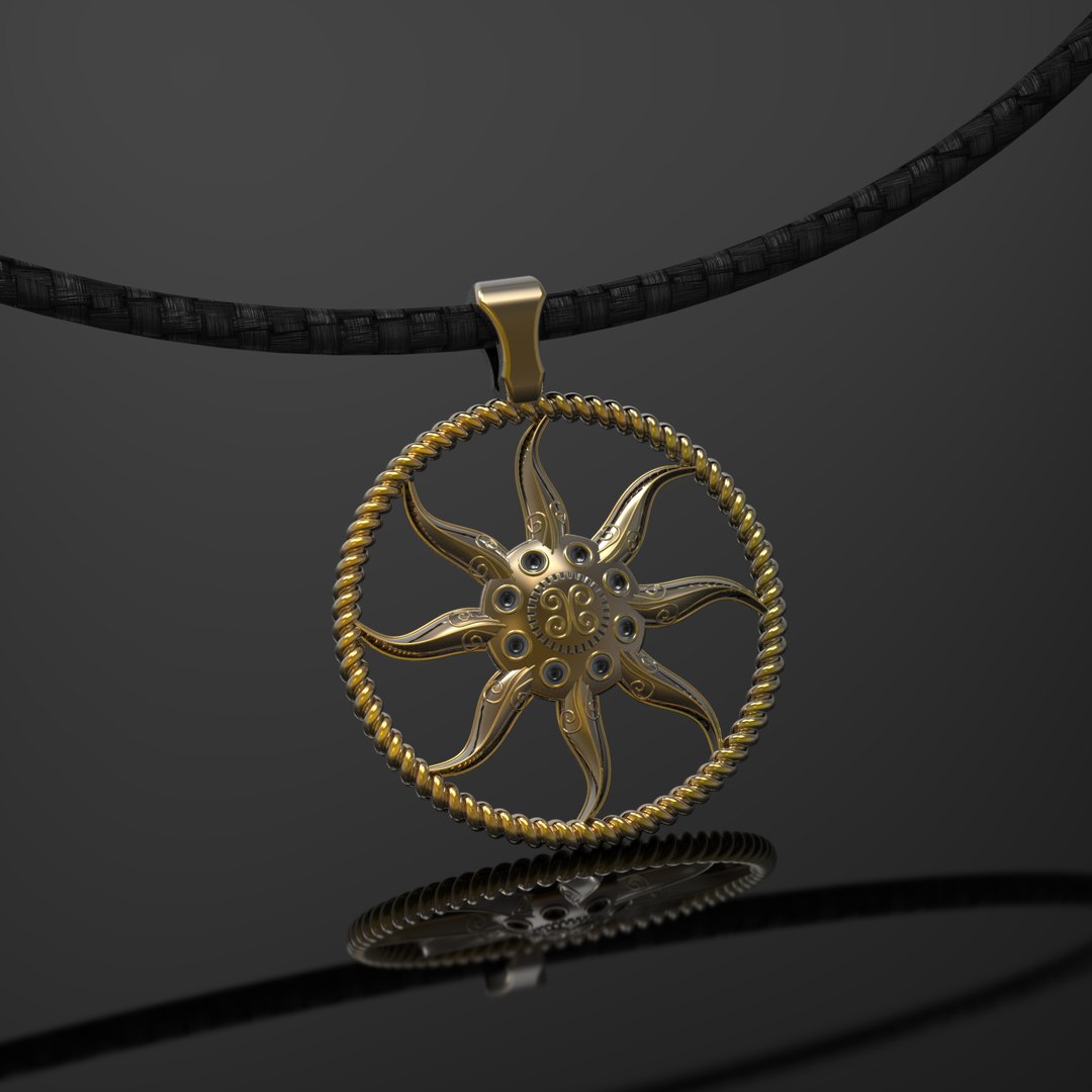 3D Pendant Skyrim Gold - TurboSquid 1268081