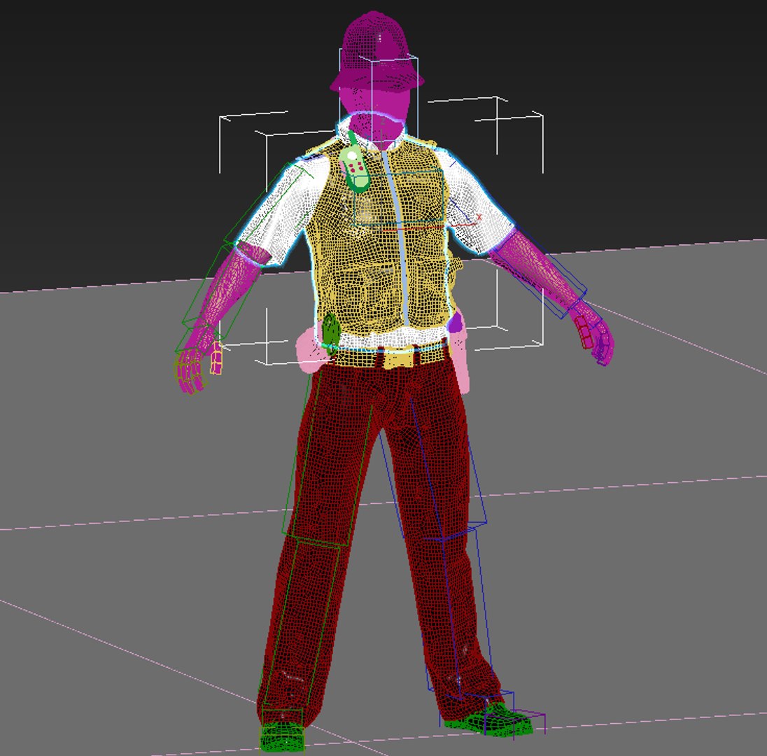 3d Model Metropolitan Police Officer