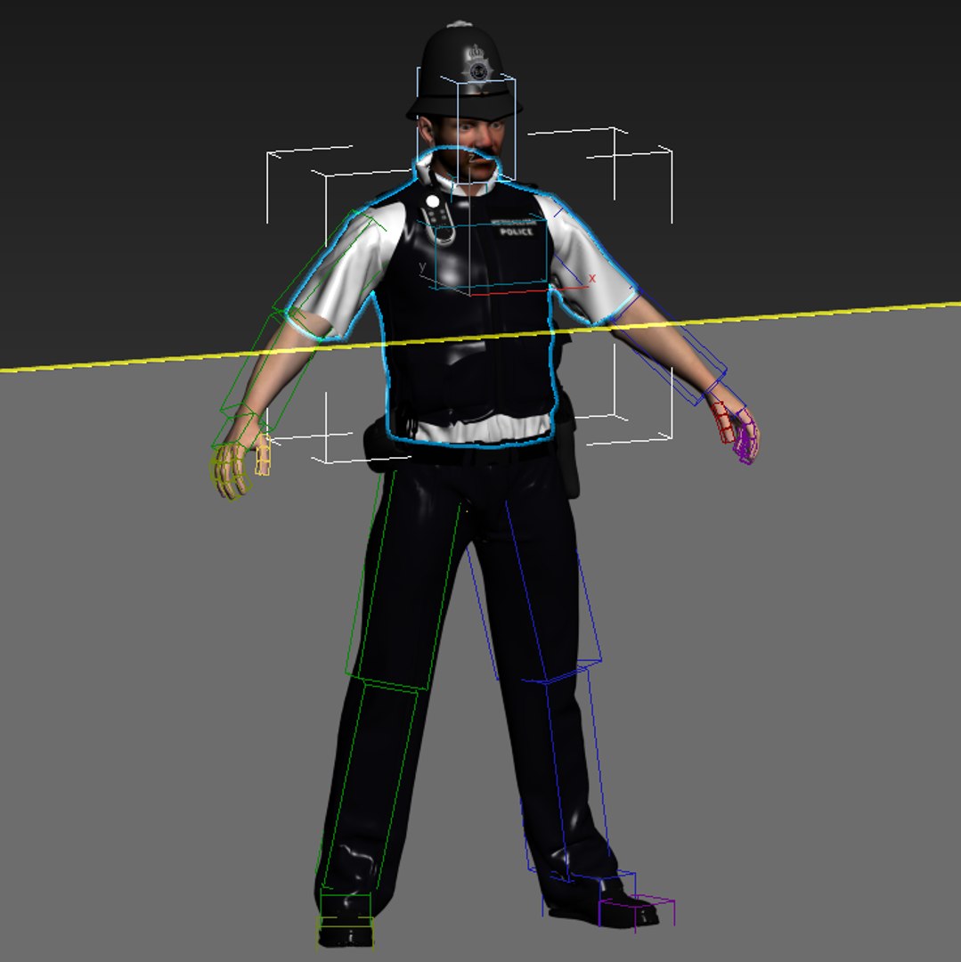 3d Model Metropolitan Police Officer