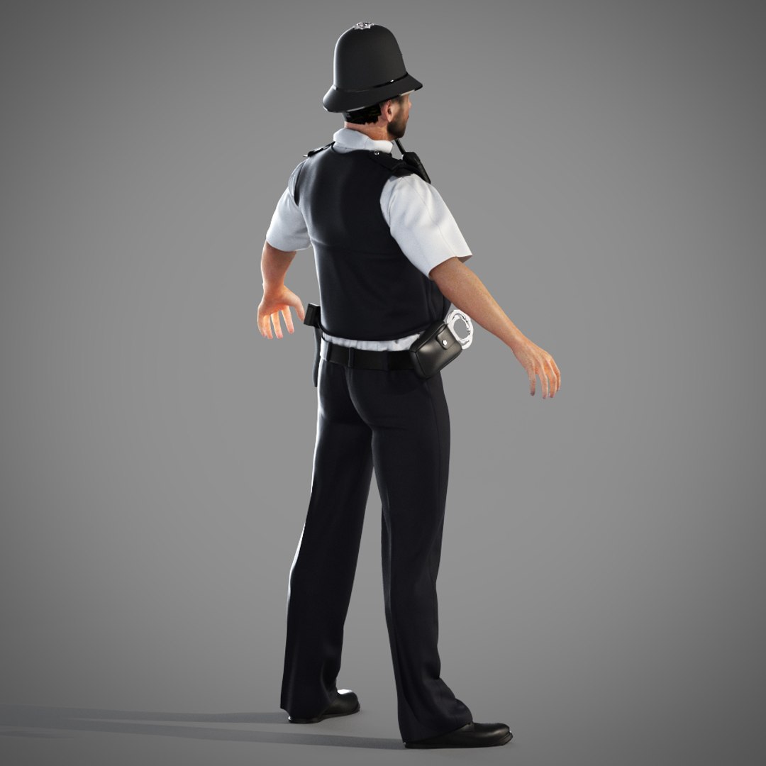 3d Model Metropolitan Police Officer