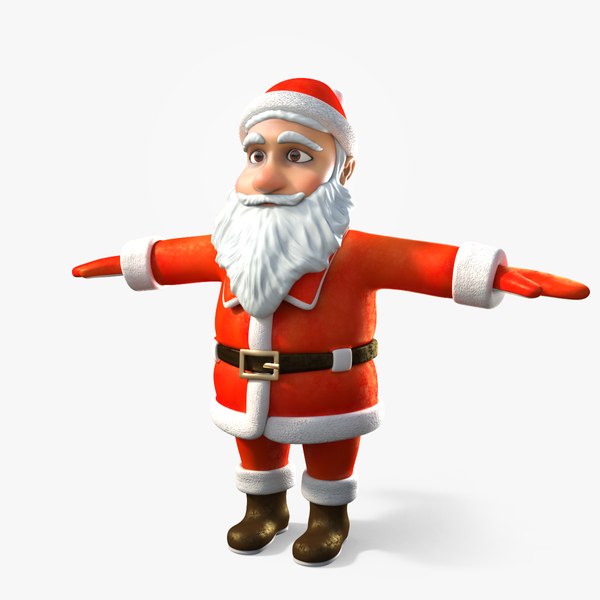 Low Poly 3D Santa Models | TurboSquid