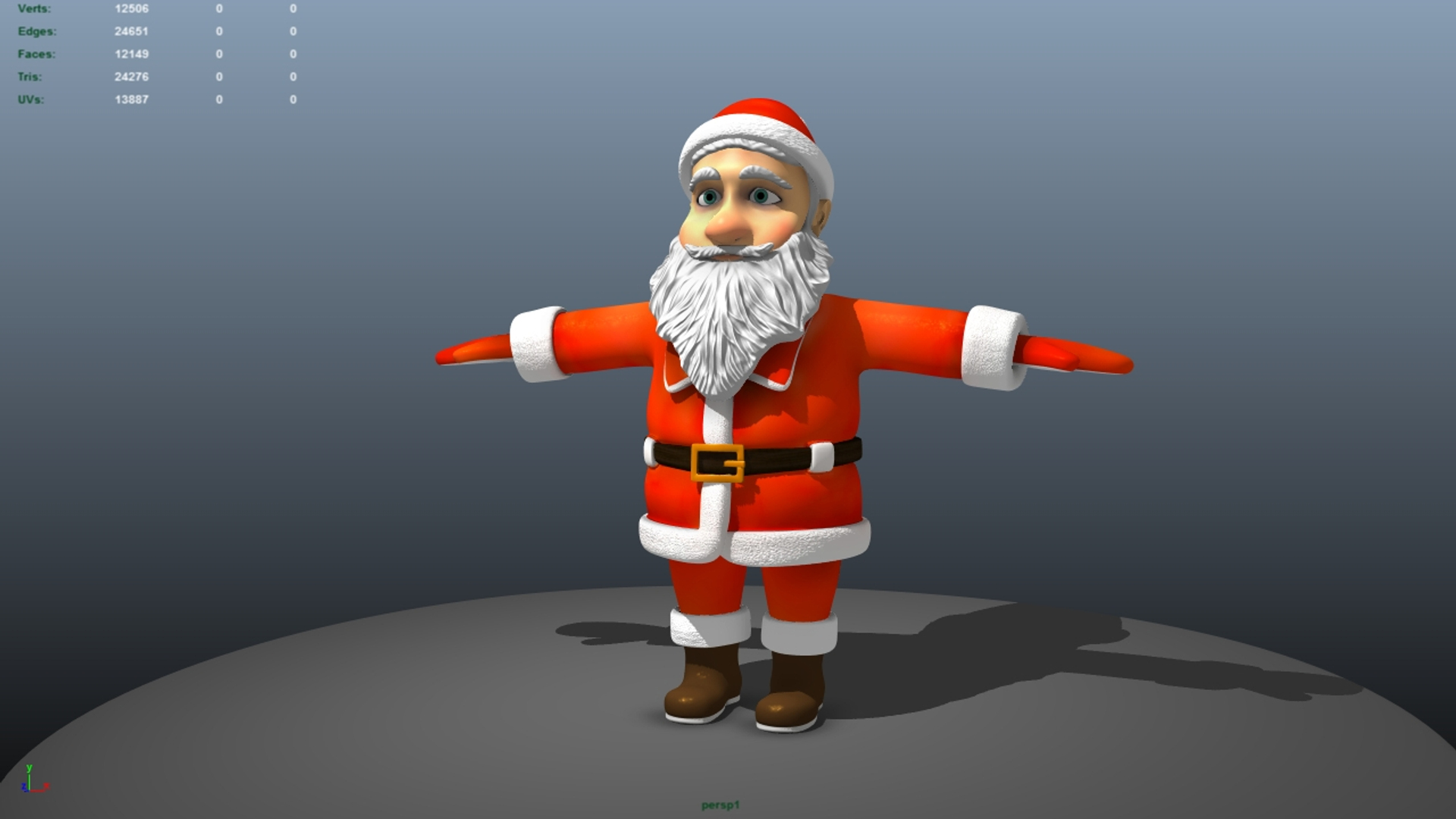 3d santa claus model