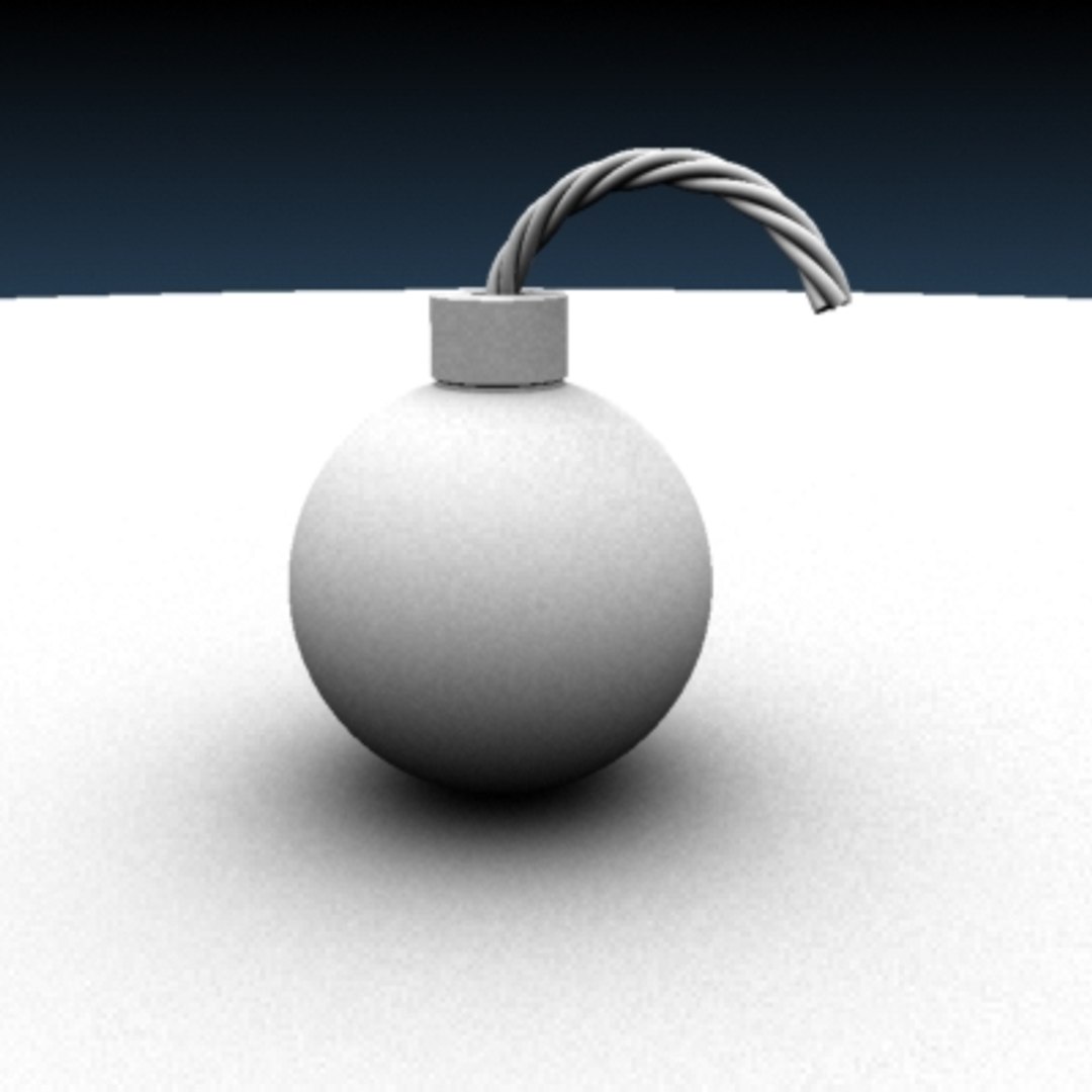 3ds Max Cartoon Bomb