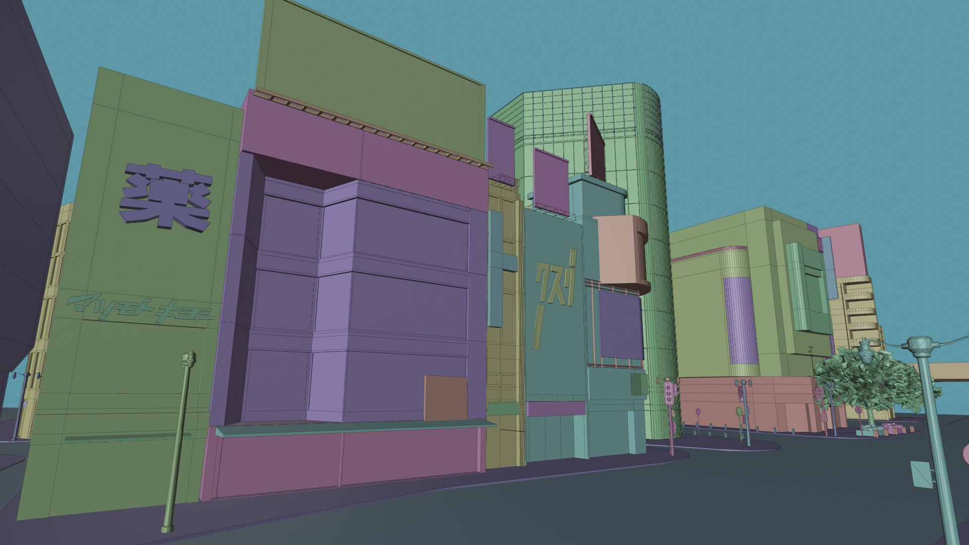 3D Model Shibuya Scramble Crossing Shibuya City Tokyo Japan Low-poly 3D ...