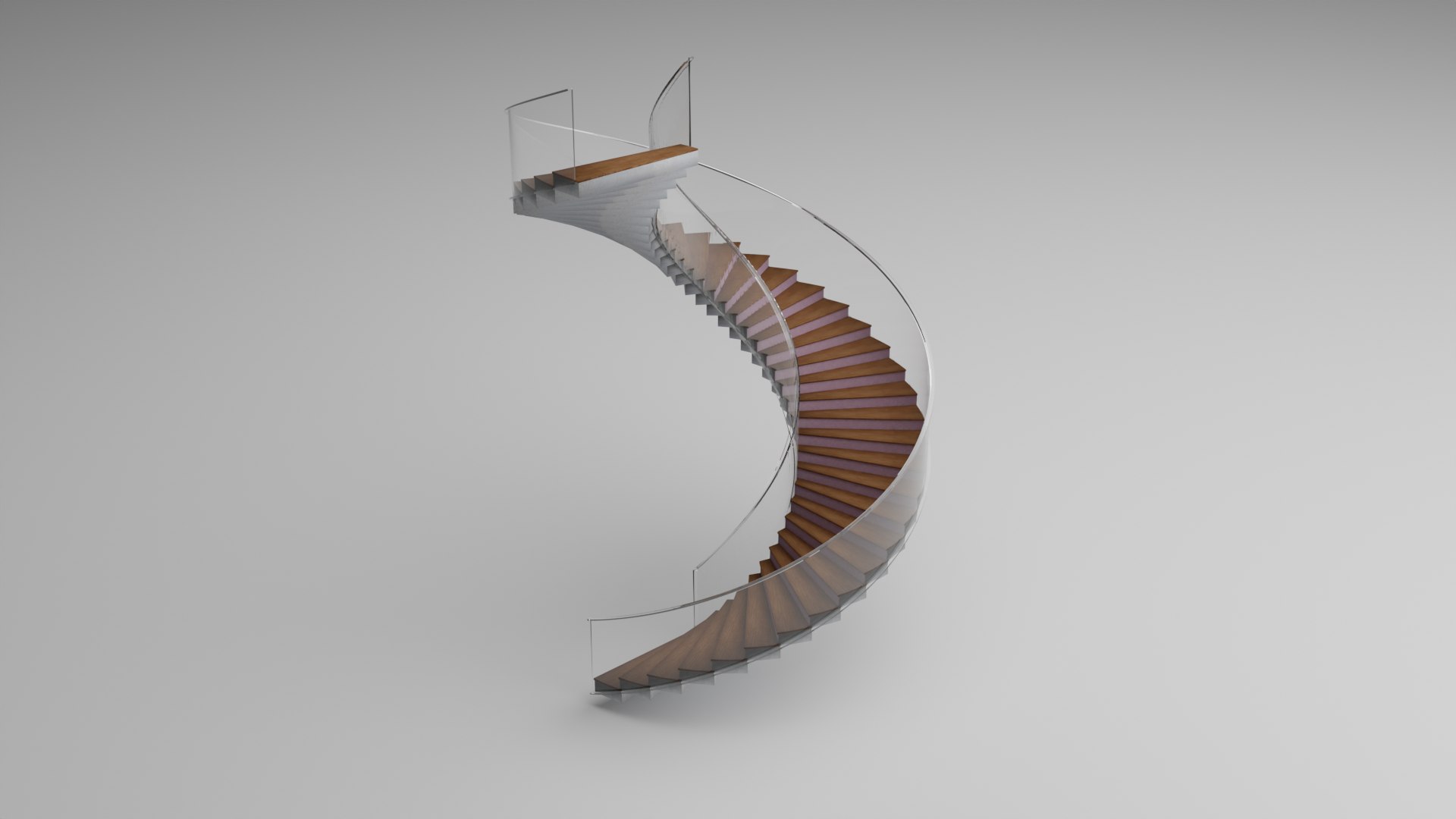 Spiral Stairs 3D Model - TurboSquid 2334844
