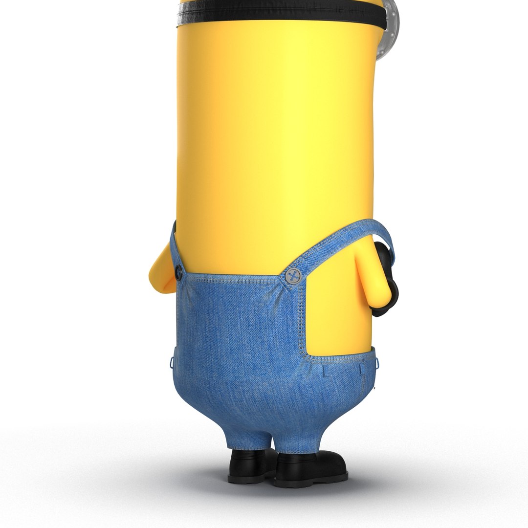 3d tall eyed minion pose