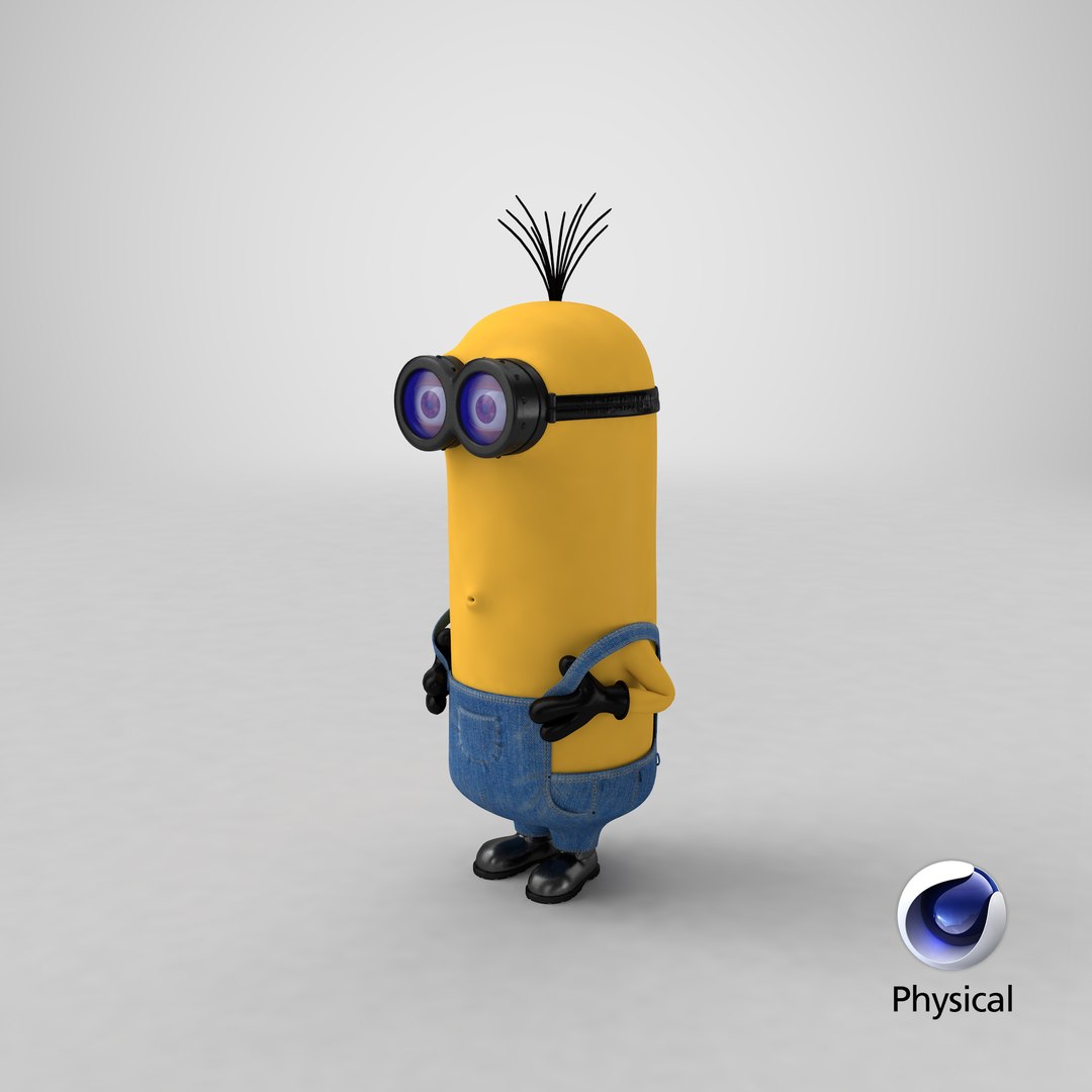 3d Tall Eyed Minion Pose