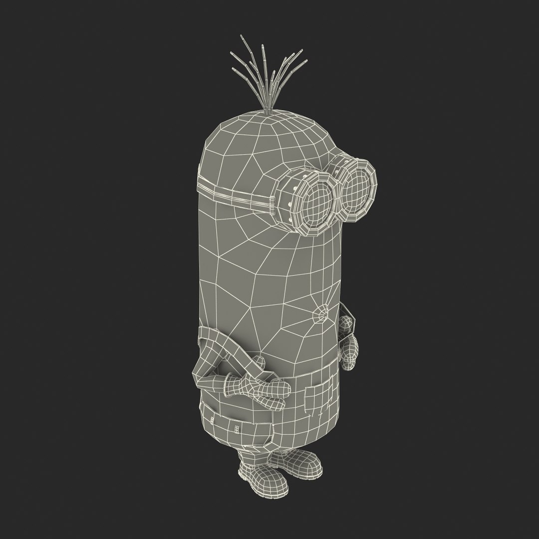 3d Tall Eyed Minion Pose