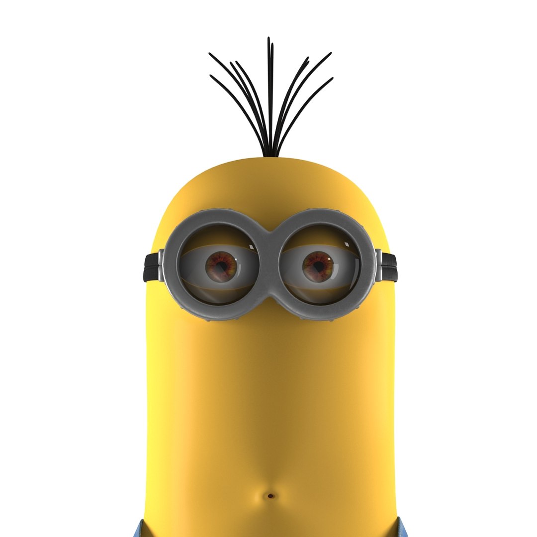 3d tall eyed minion pose