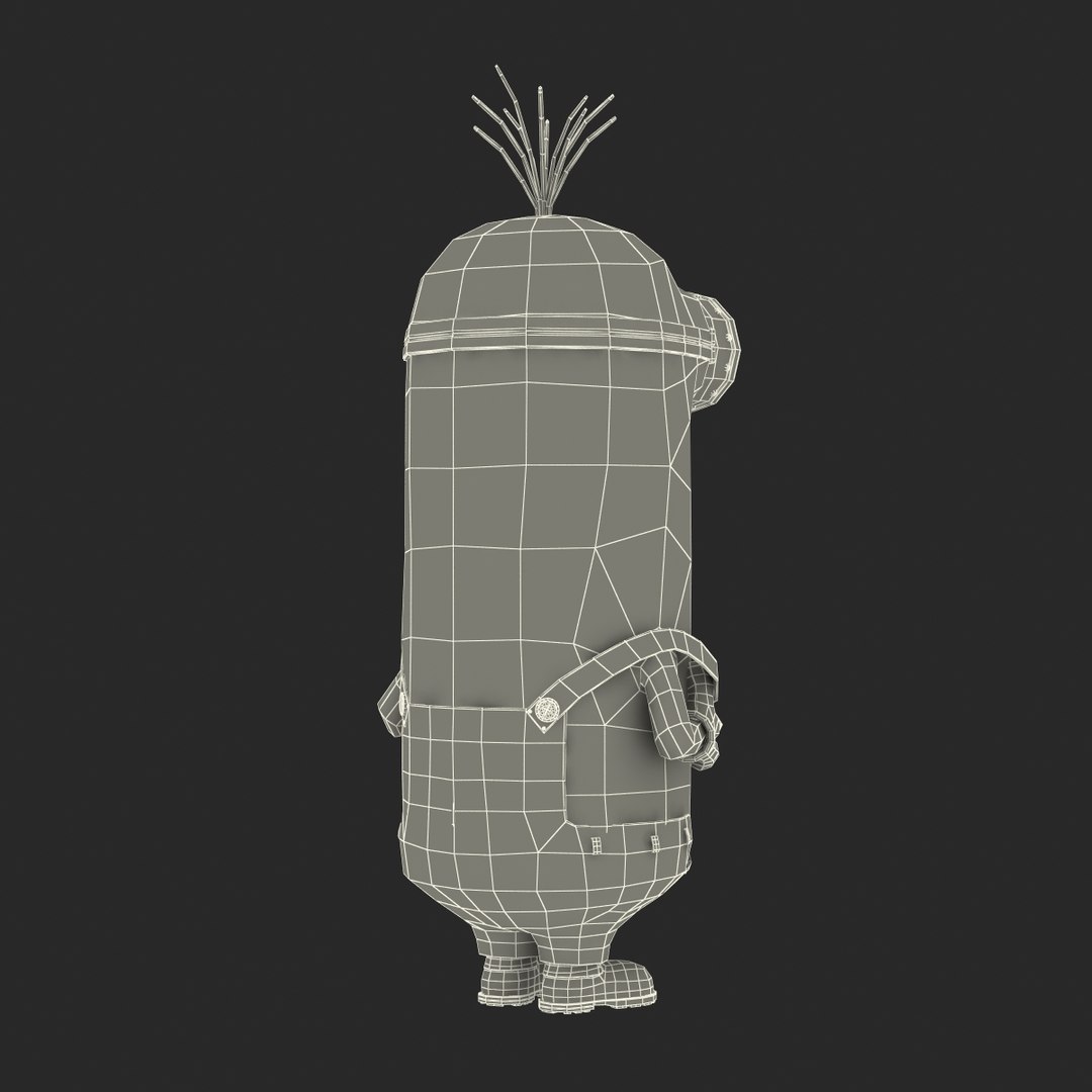 3d Tall Eyed Minion Pose