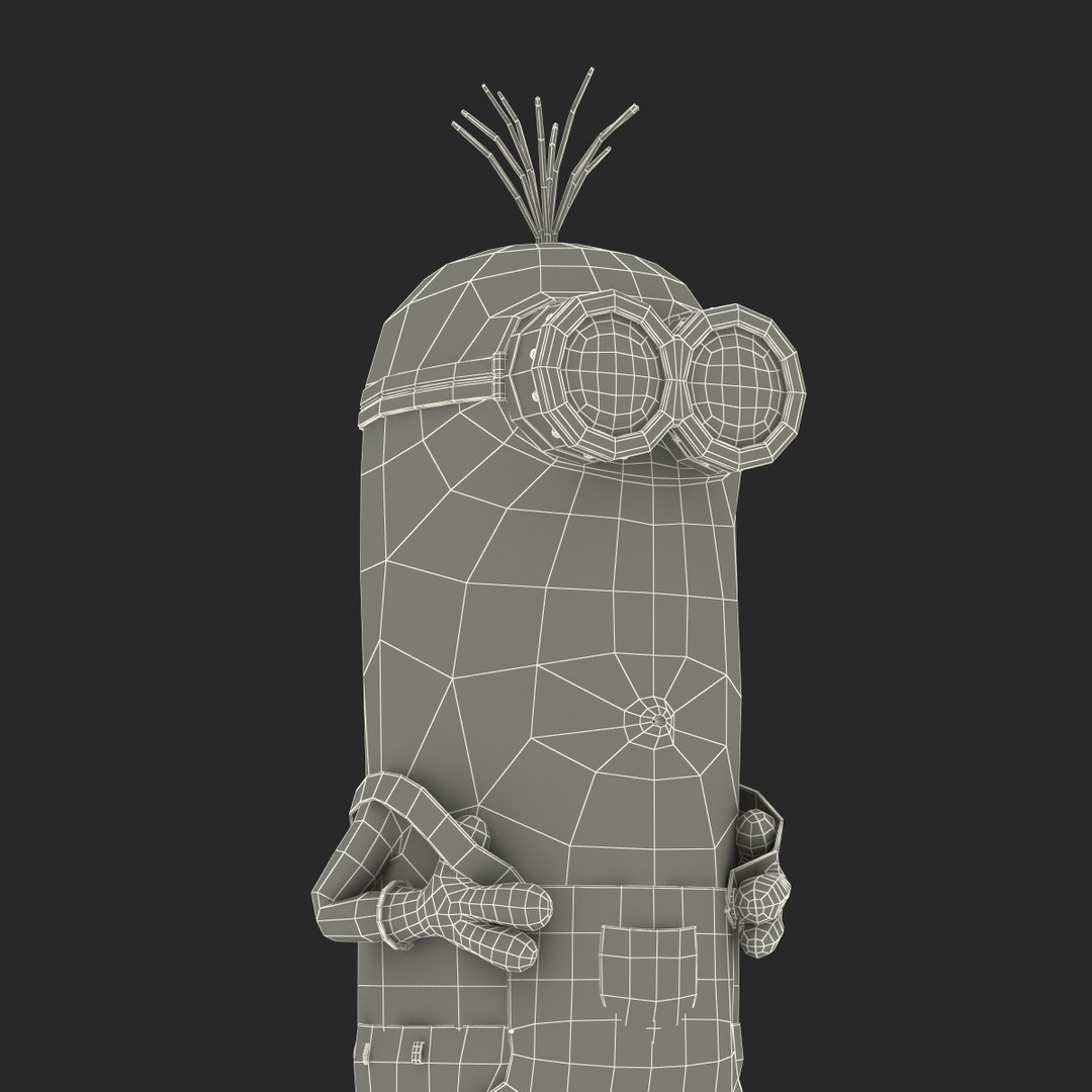 3d Tall Eyed Minion Pose