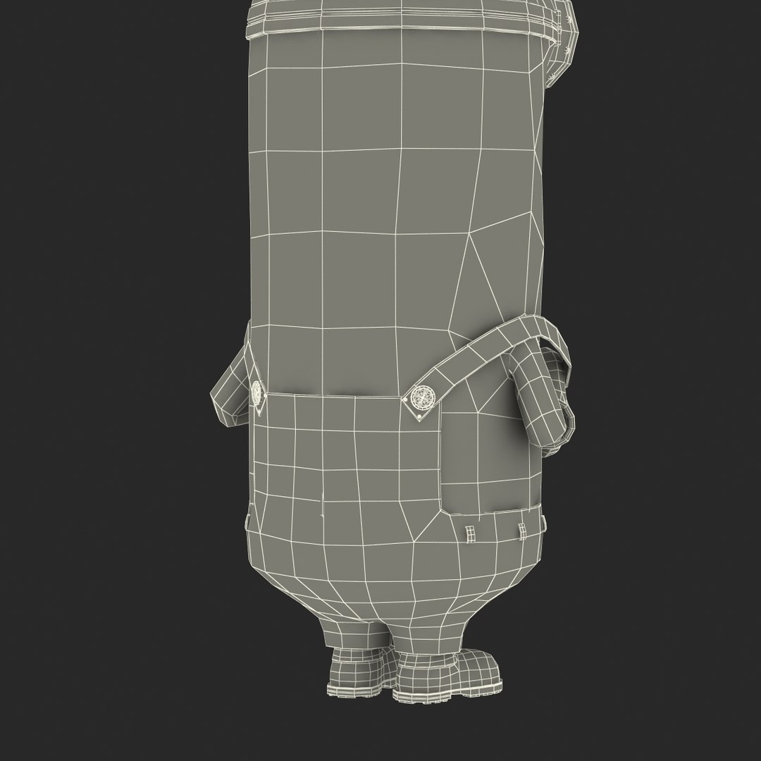 3d Tall Eyed Minion Pose