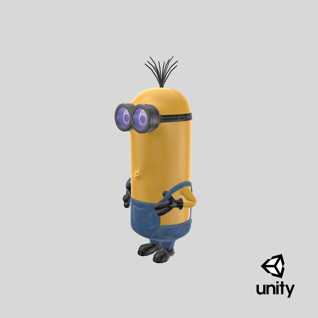 3d Tall Eyed Minion Pose