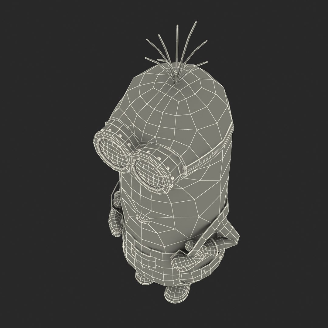 3d Tall Eyed Minion Pose