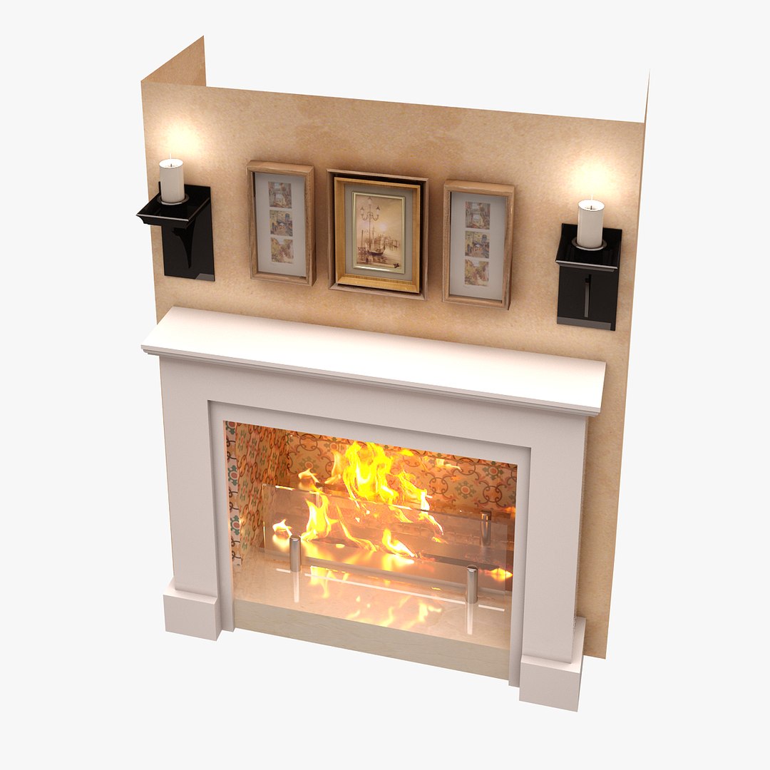 Fireplace 3d Max