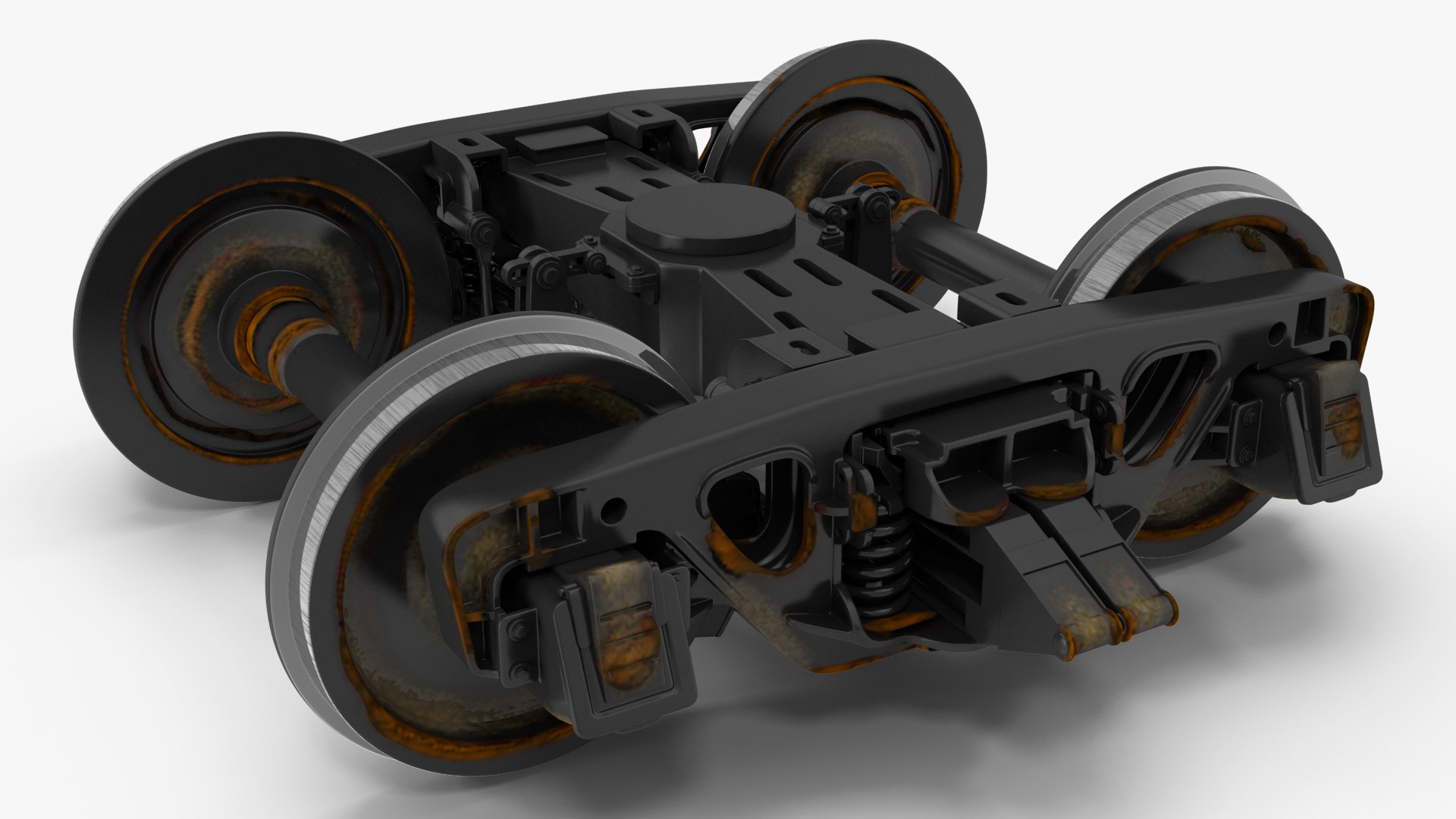 Old Railway Wheels 3D Model - TurboSquid 2146612