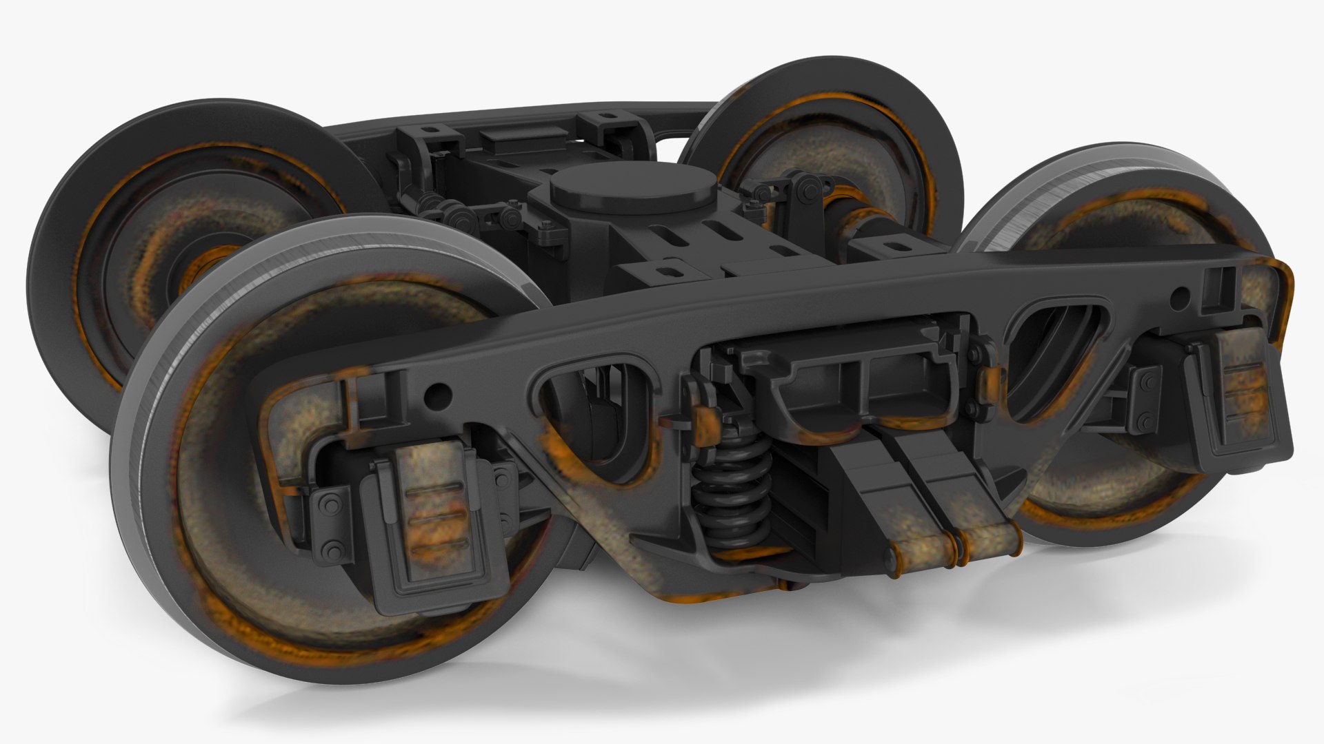 Old Railway Wheels 3D Model - TurboSquid 2146612
