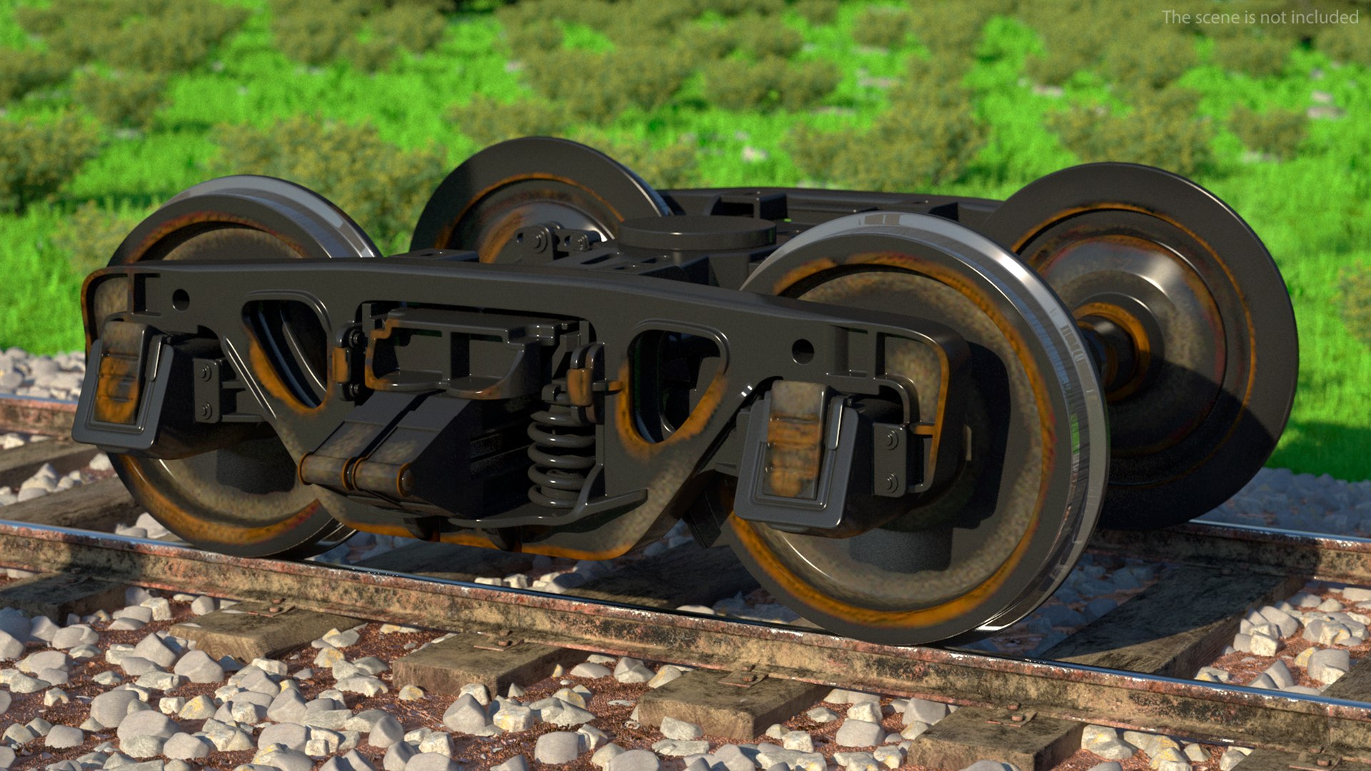 Old Railway Wheels 3D Model - TurboSquid 2146612